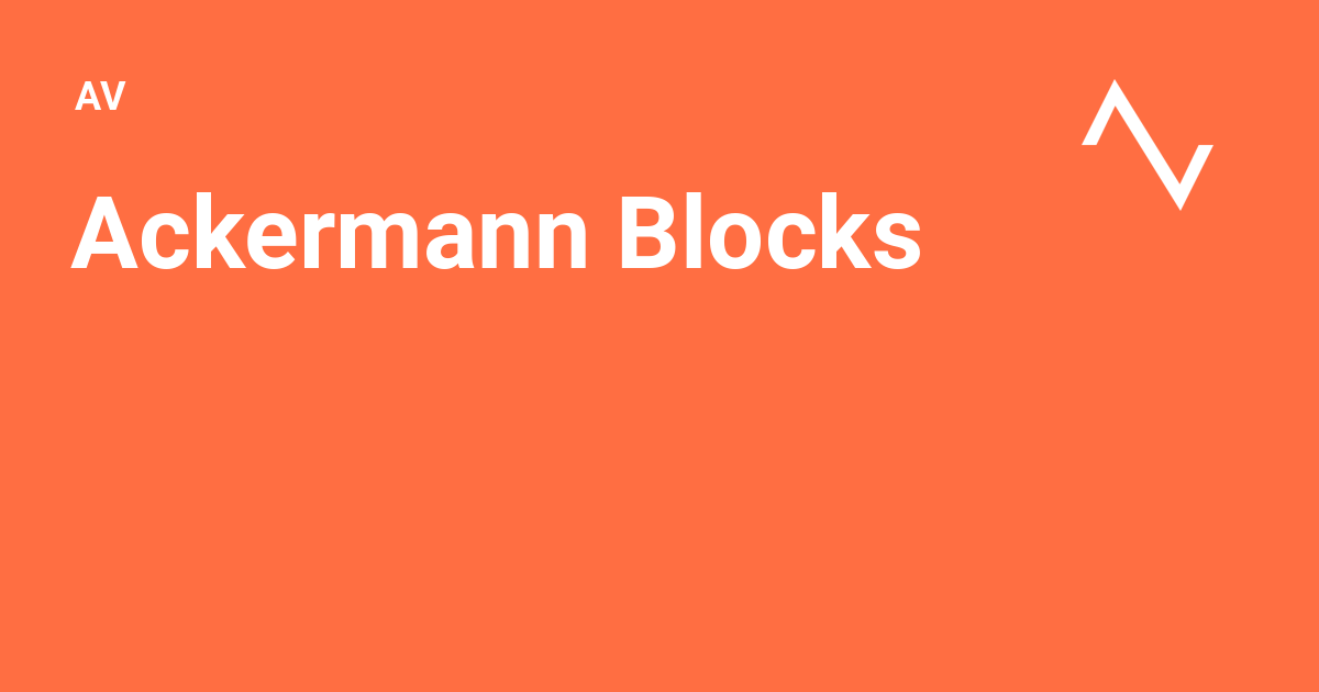Ackermann Blocks - AV